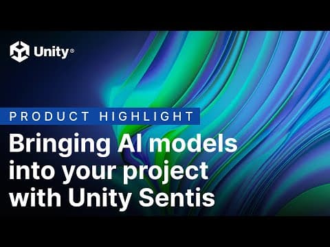 Unity Sentis: Use AI models in Unity Runtime | Unity